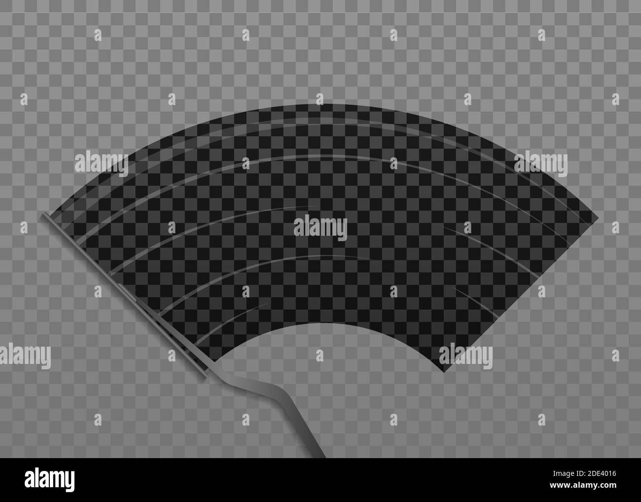 Car windscreen wipe glass, wiper cleans the windshield. Vector stock ...