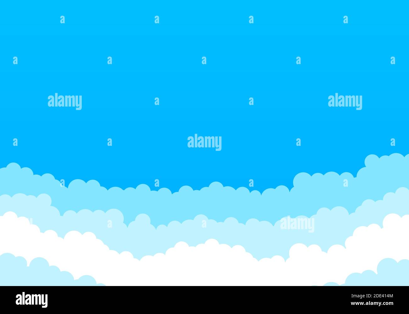 Sky and Clouds Background. Stylish design with a flat poster, flyers ...