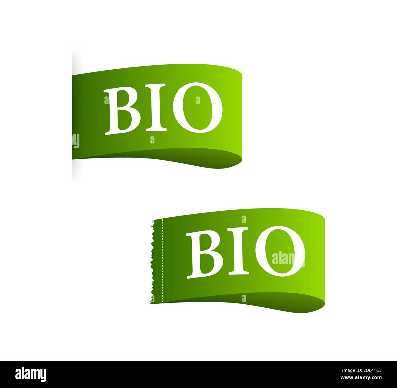 Set Bio label on white background. Vector stock illustration Stock ...