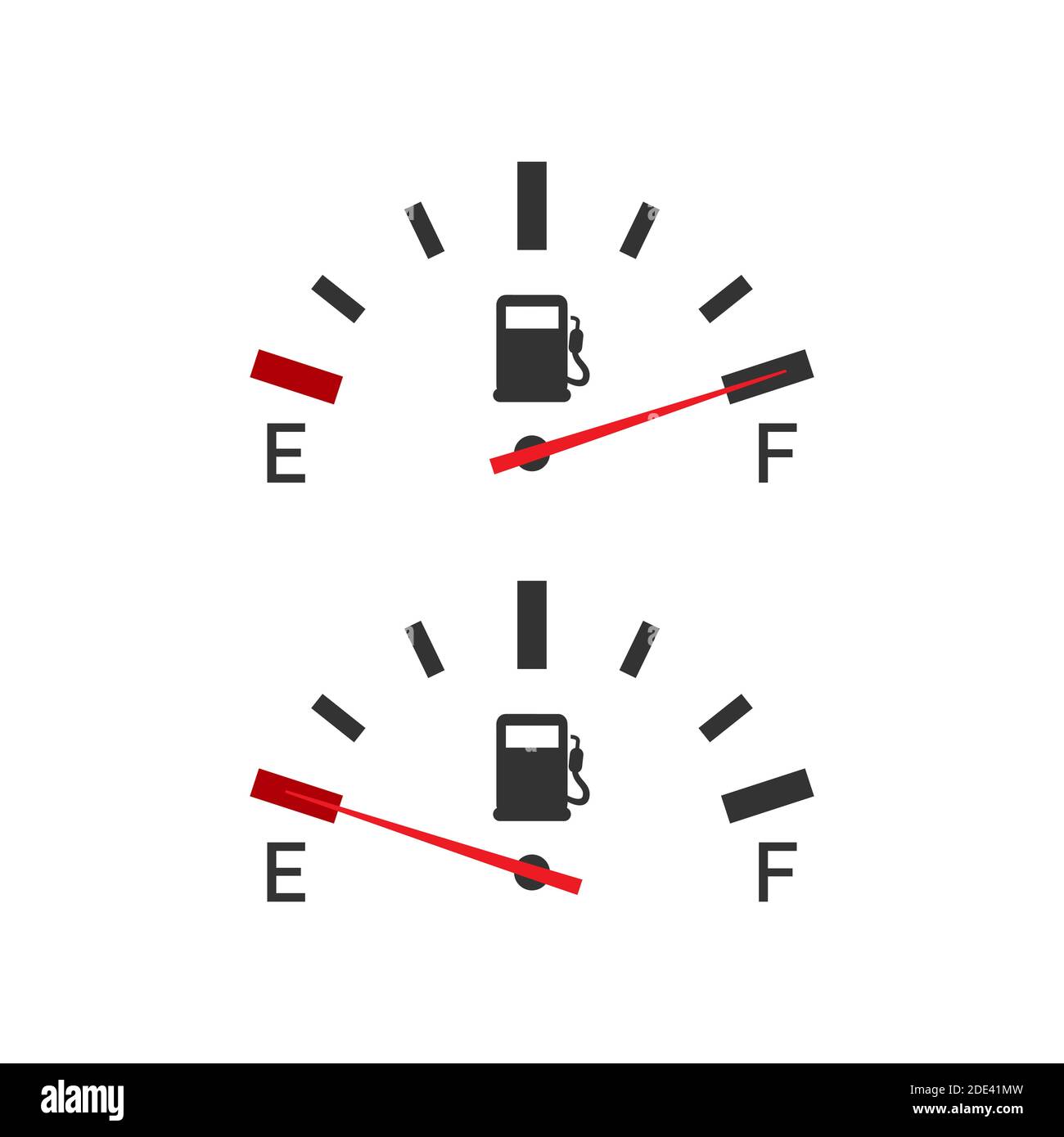 Fuel indicator. Illustration on white background for design ,Empty ...