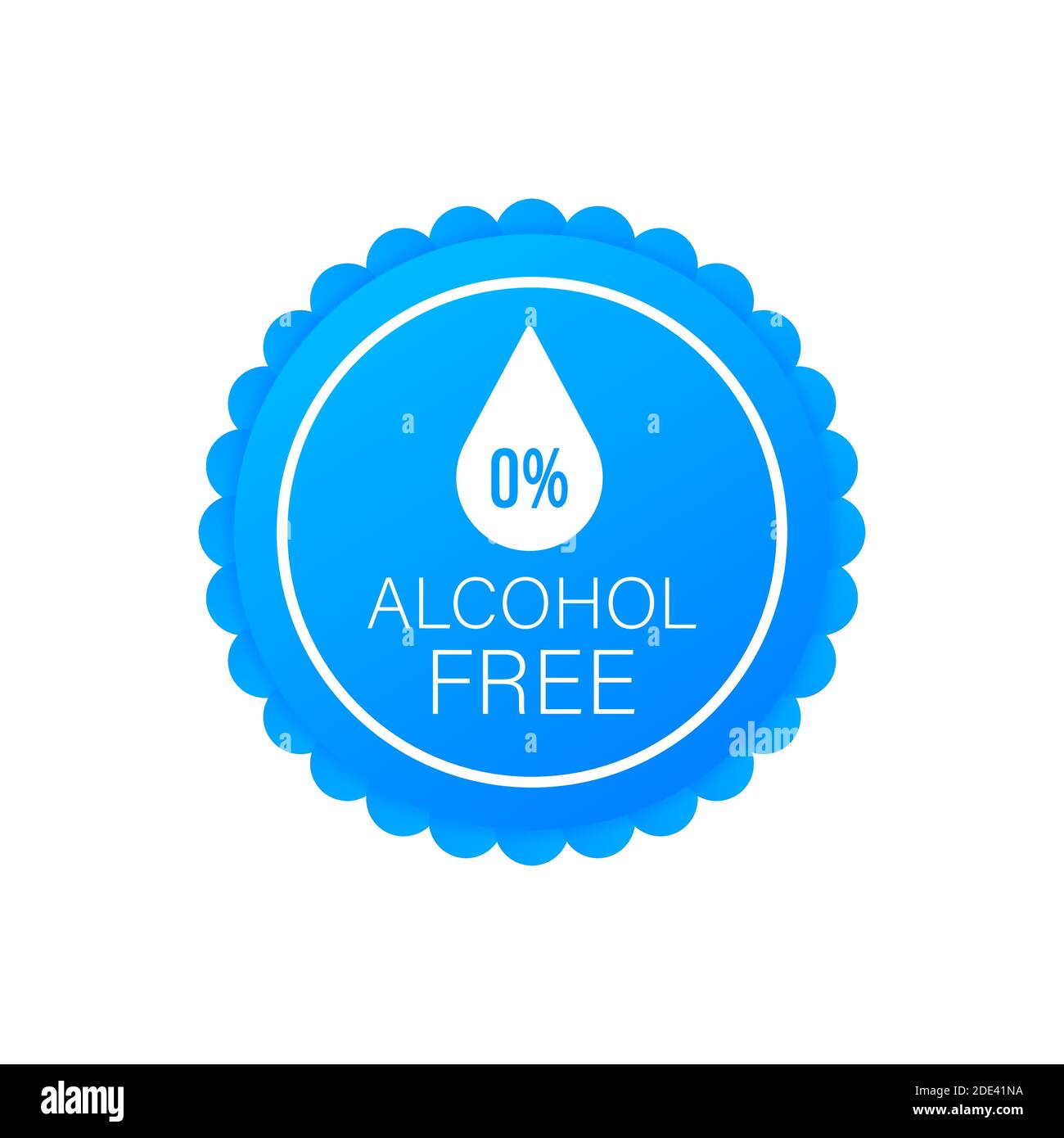 Alcohol free icon symbol on white background Stock Vector Image & Art ...