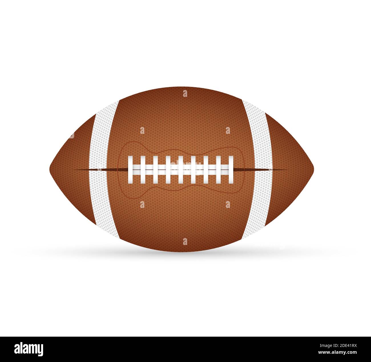 A realistic vector stock illustration of an American football on a ...