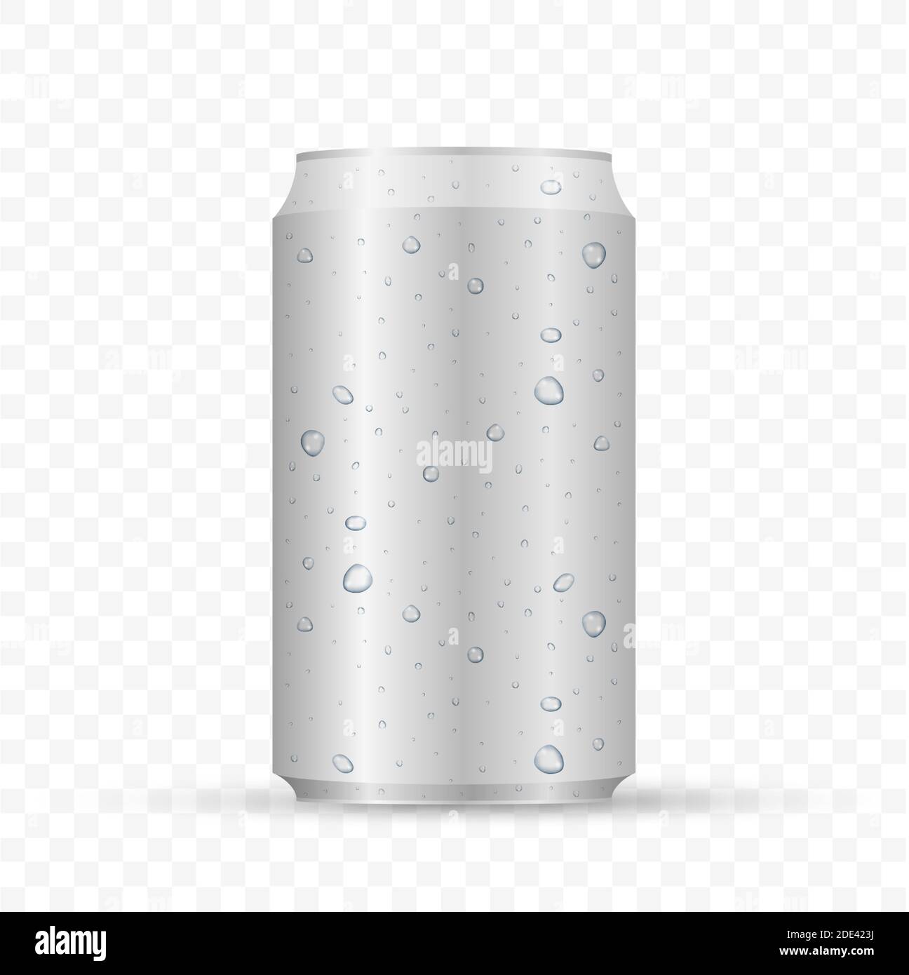 Aliminum drink can. White can vector visual, ideal for beer, lager ...