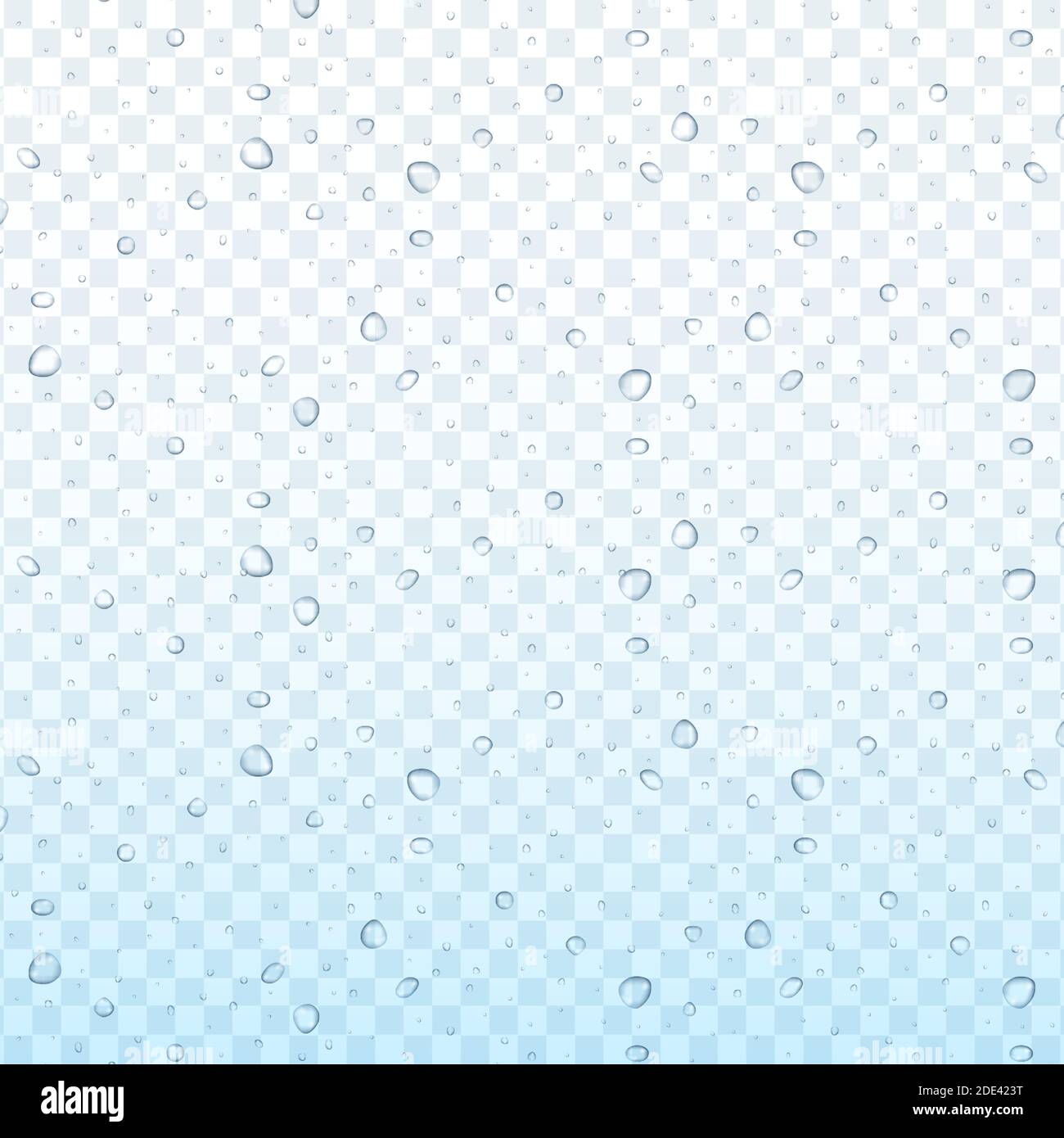 Transparent water drop on light gray background. Vector illustration ...