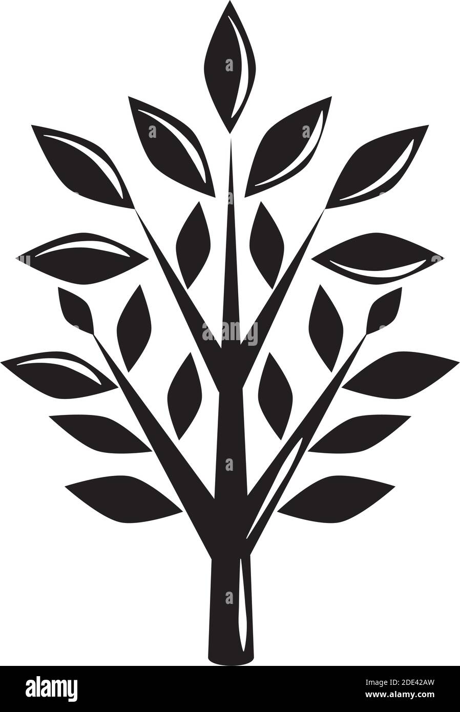 Simple Tree Branch Silhouettes