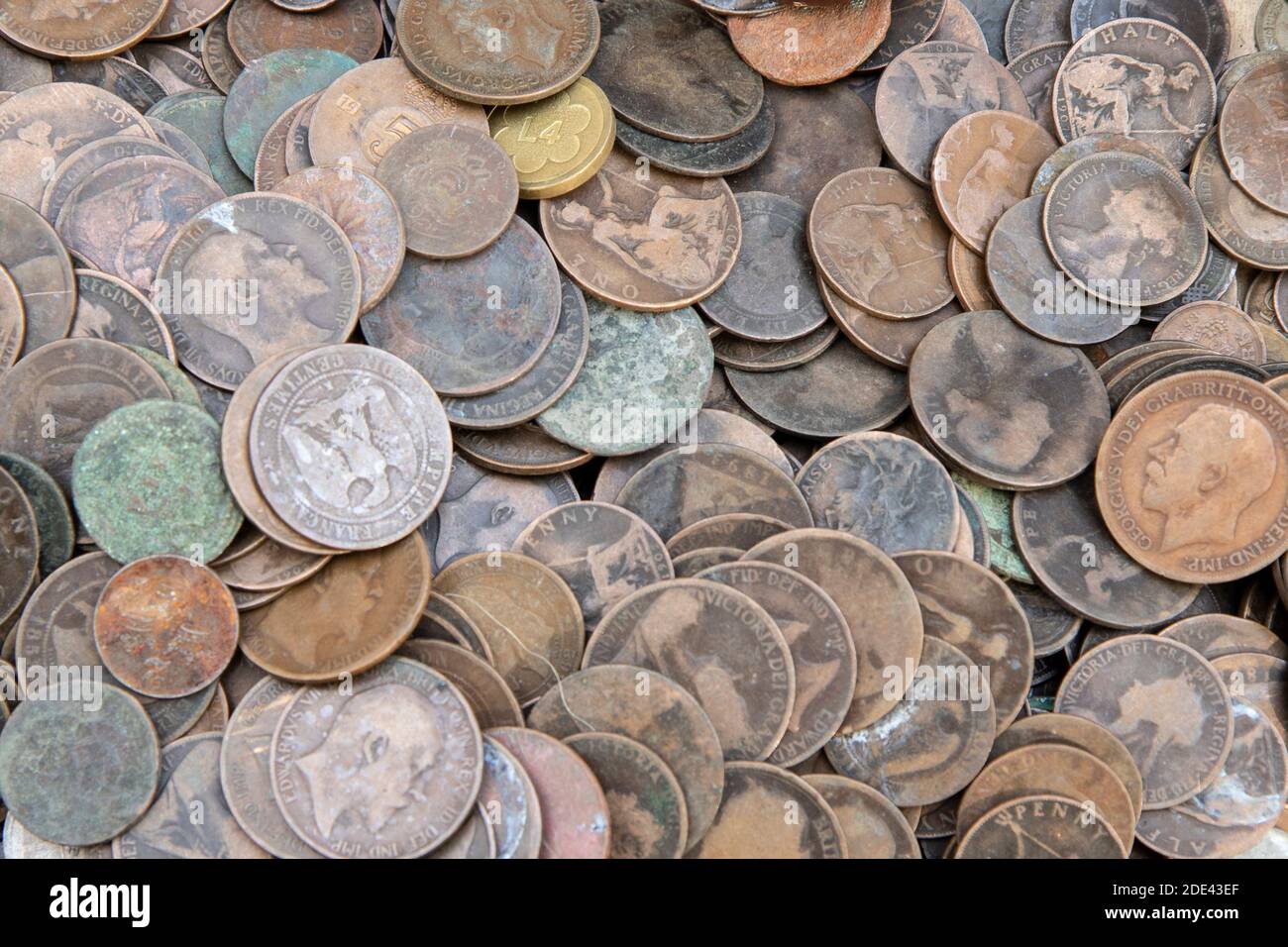 Coins from various countries from all over the world Stock Photo - Alamy