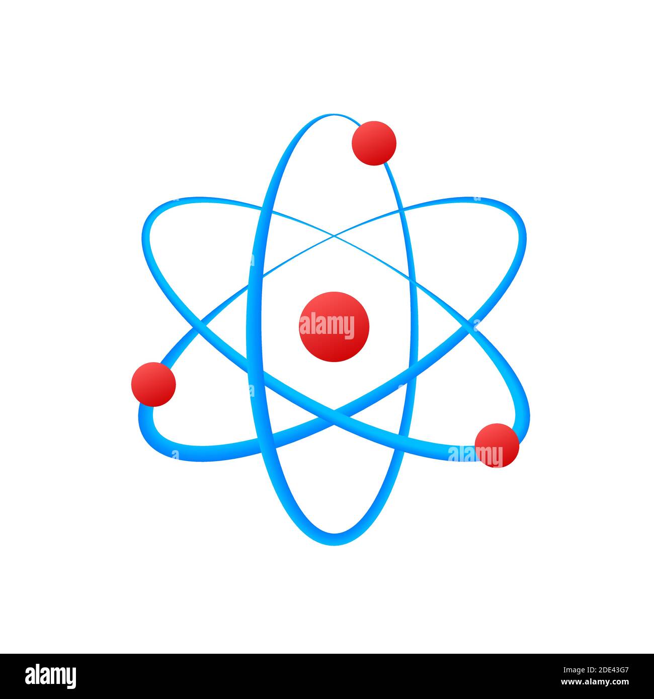 Atom icon vector, atom symbols on white background Stock Vector Image ...