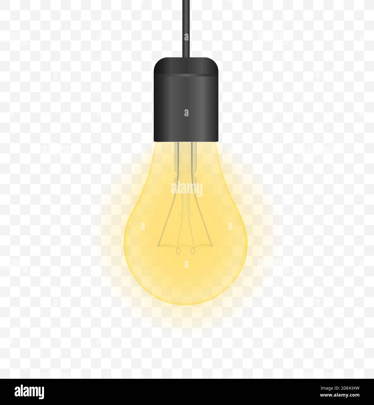 Retro incandescent light bulb Stock Vector Images - Alamy