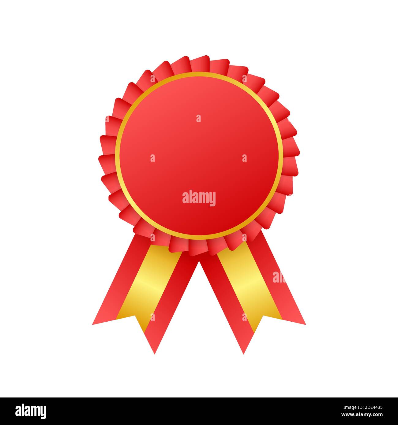 Red label with ribbons. Vector stock illustration Stock Vector Image ...