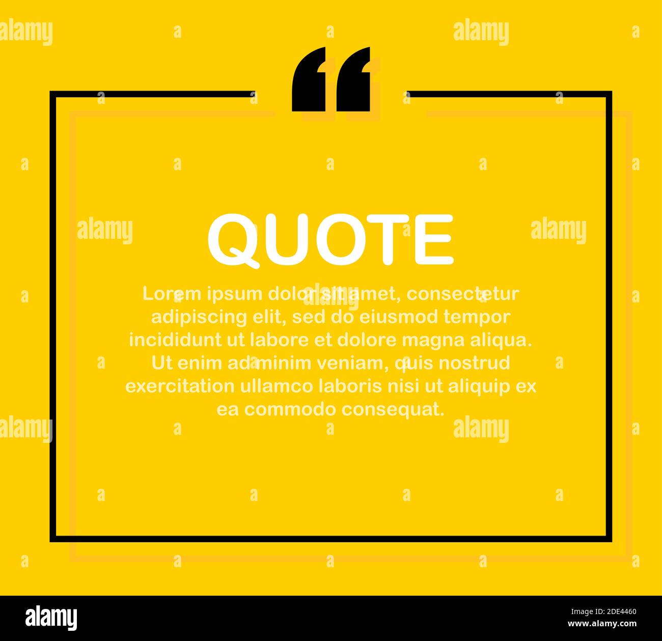 Quote frames. Blank template with print information design quotes ...