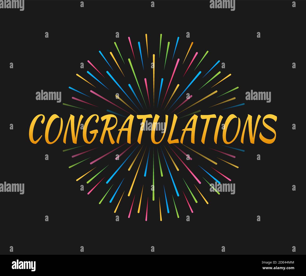 Congratulations Background Fireworks