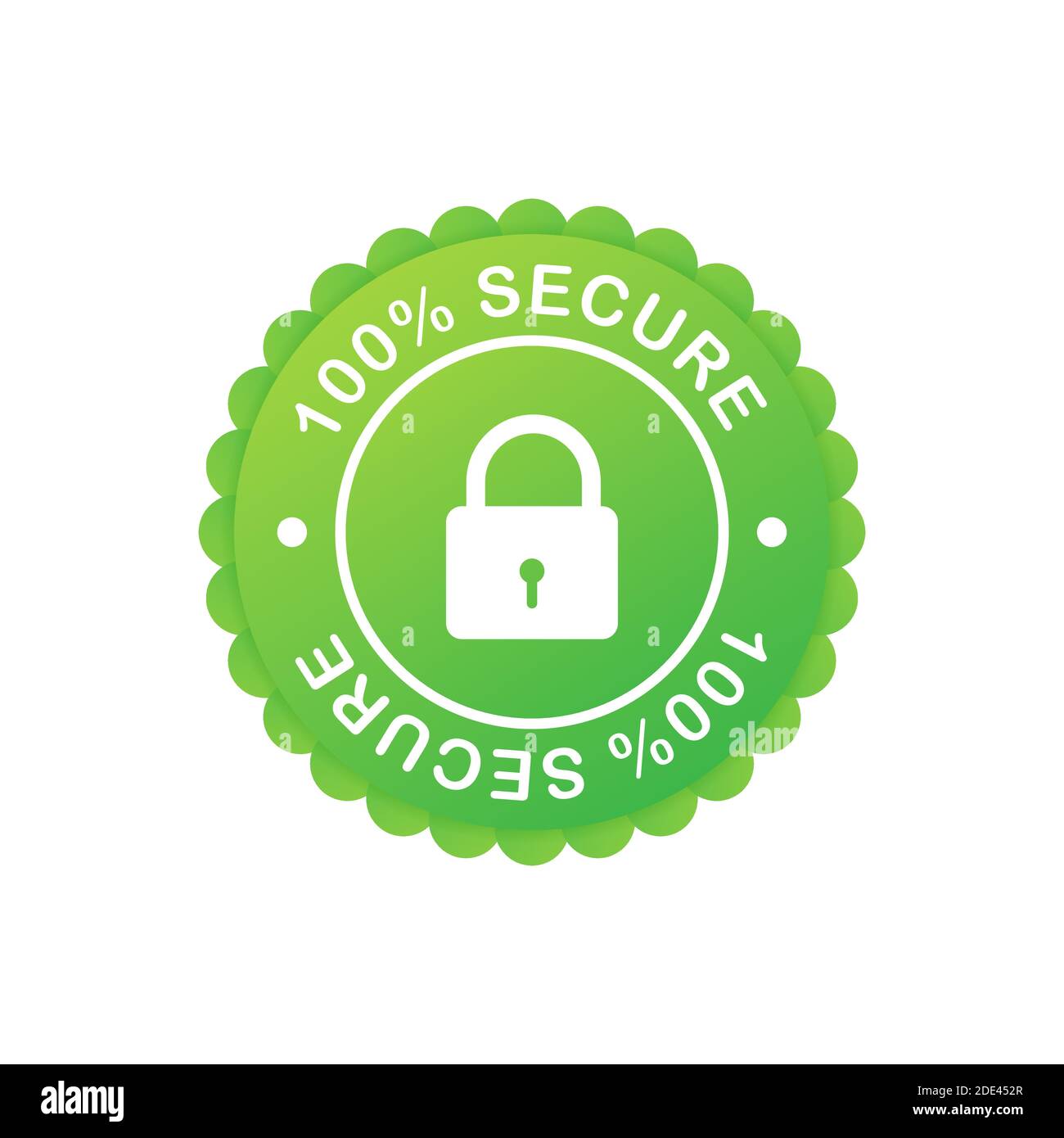 100 Secure grunge vector icon. Badge or button for commerce website ...