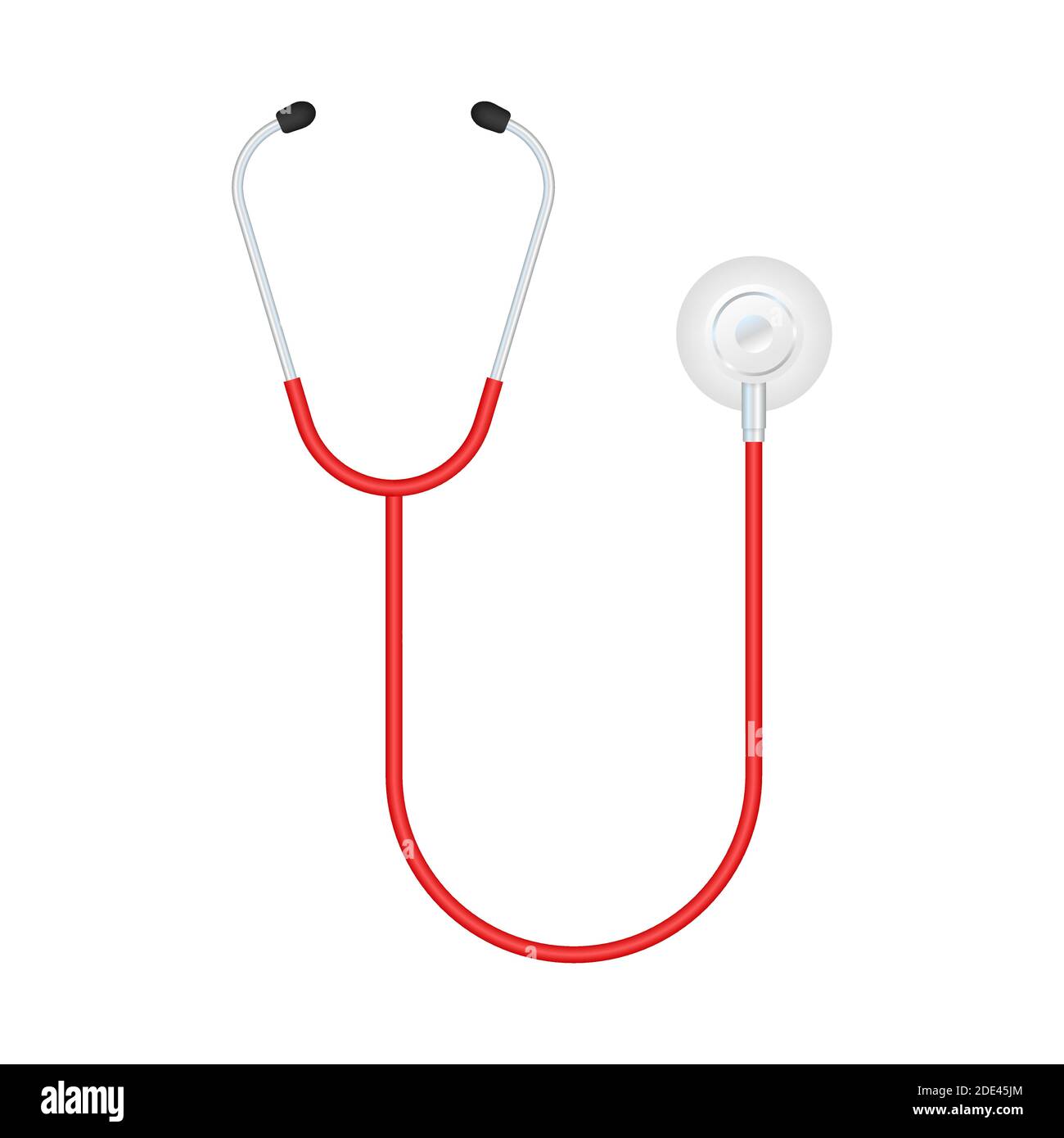 Stethoscopes, medical equipment for doctor. Vector stock illustration ...