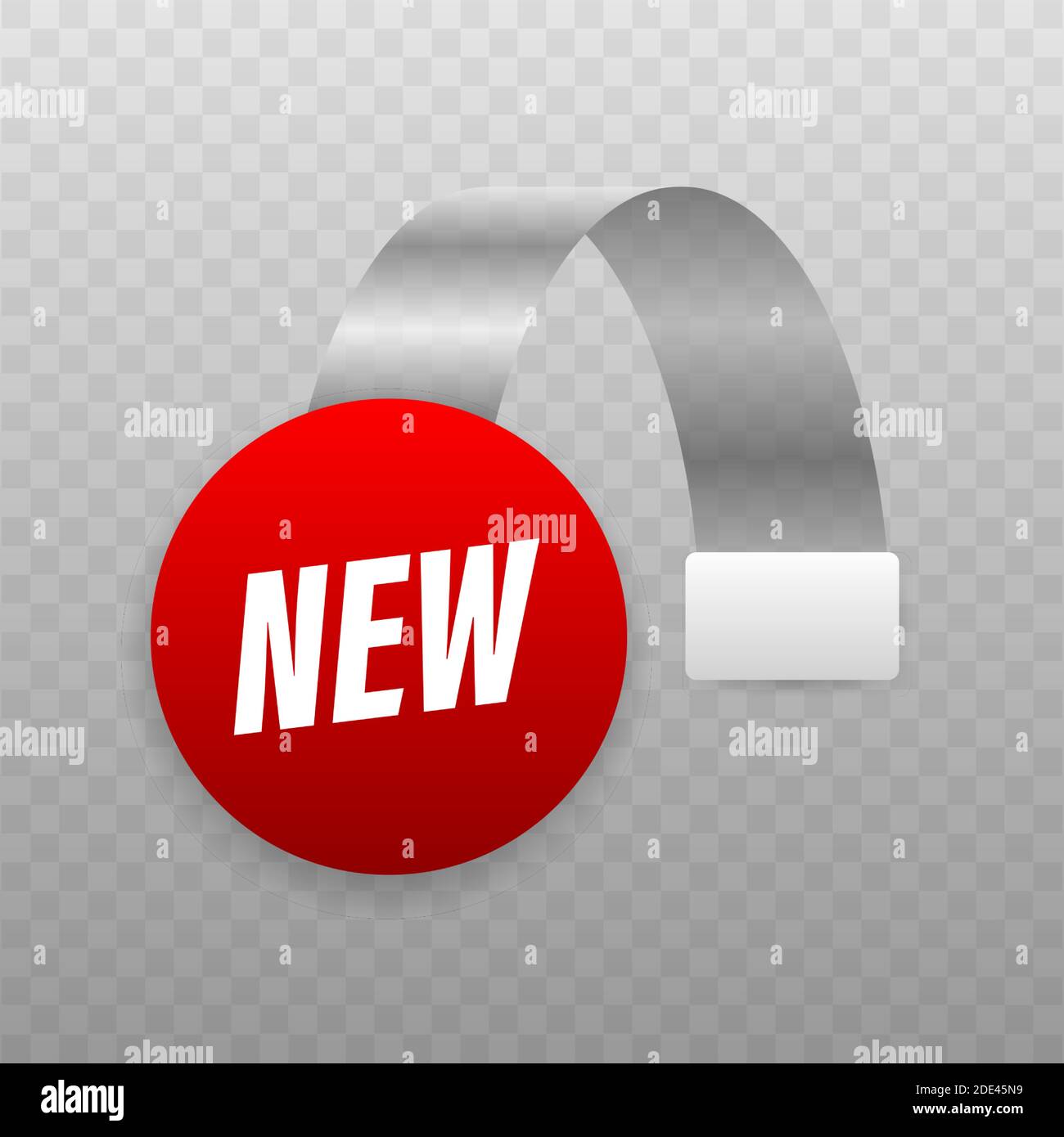 Paper self adhesive supermarket. new - price tag. Vector stock ...