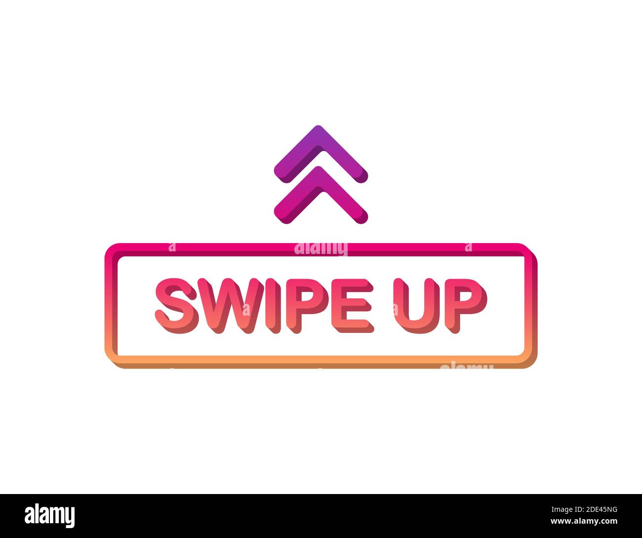 Swipe up icon isolated on Cut Out Stock Images & Pictures - Alamy