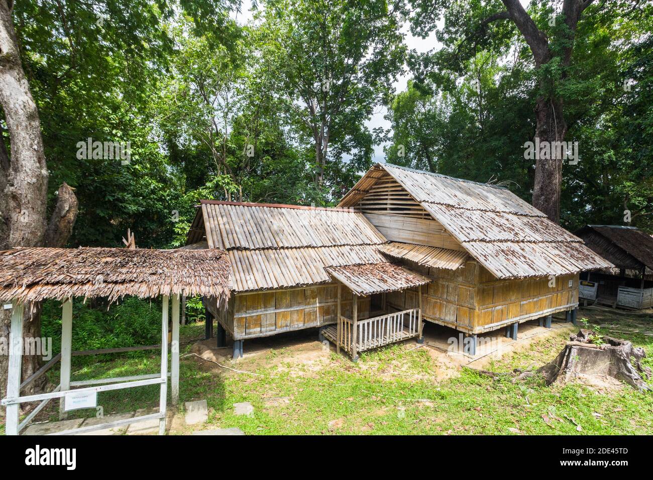 Traditional Sabah houses at the Sabah State Museum and Heritage Village ...