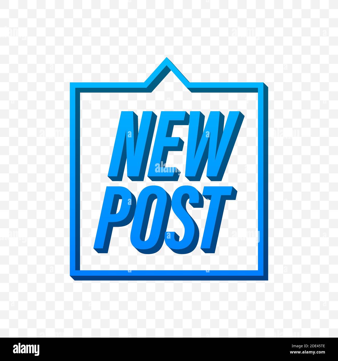 New post. Social media buttons. Vector stock illustration Stock Vector ...