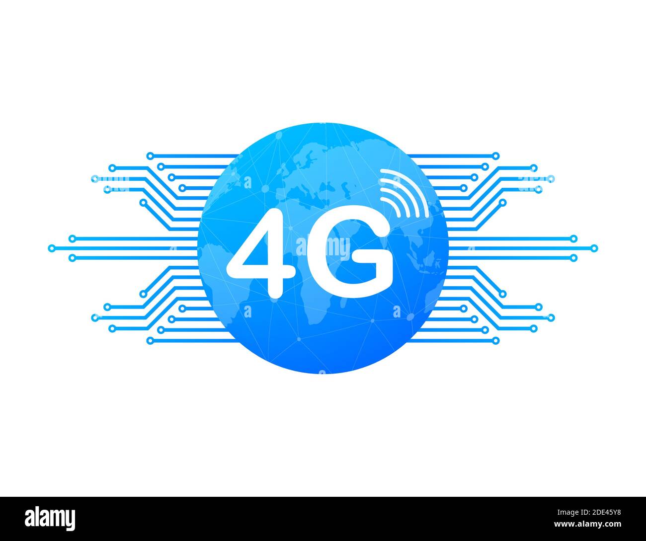 4g network technology. Wireless mobile telecommunication service ...