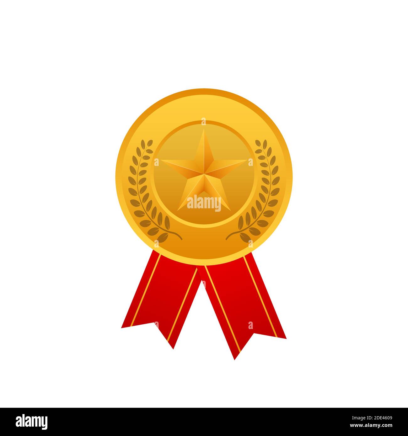 Hero of the Soviet Union gold star award. Illustration on white ...