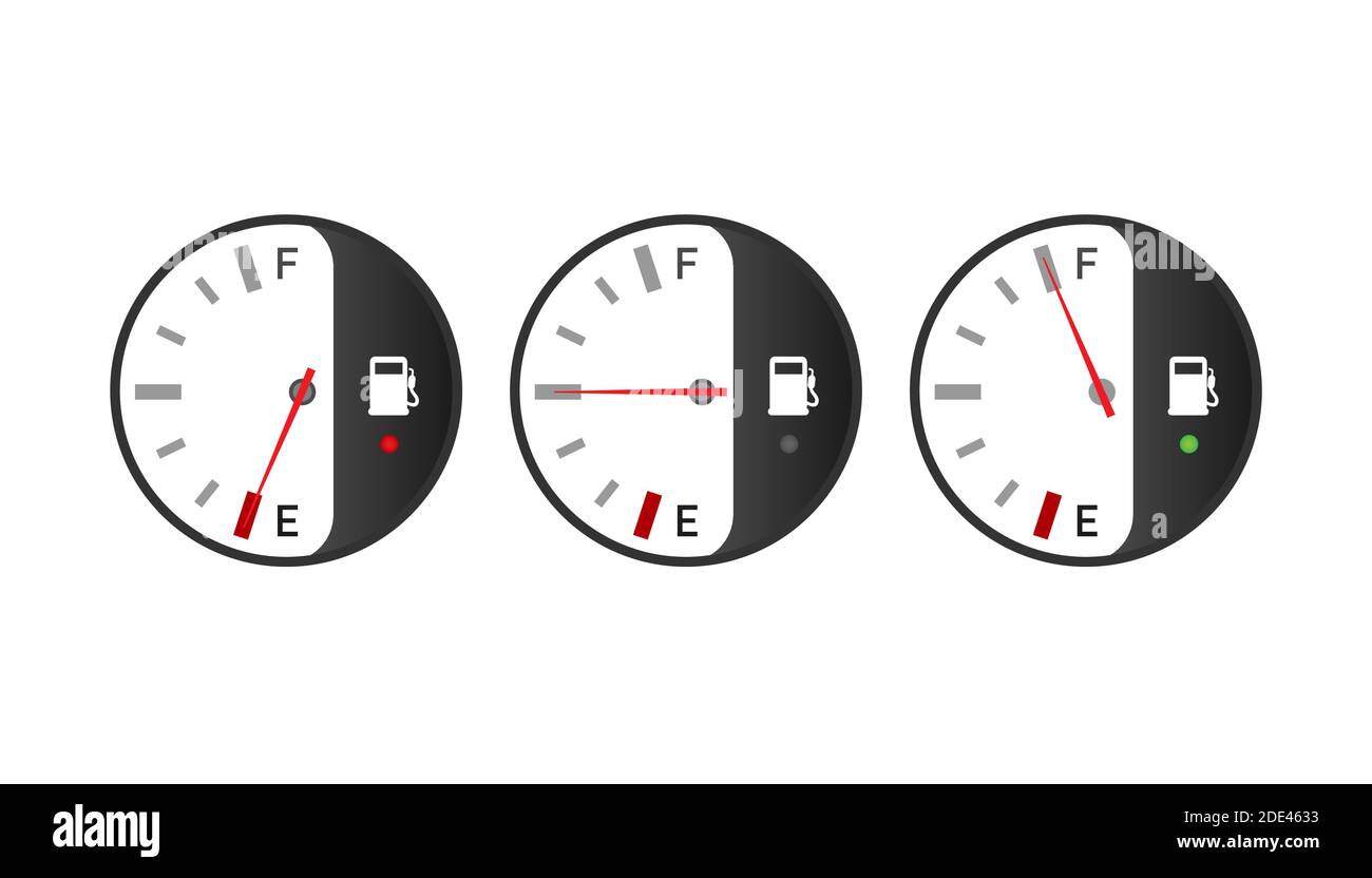Fuel indicator. Illustration on white background for design ,Empty ...