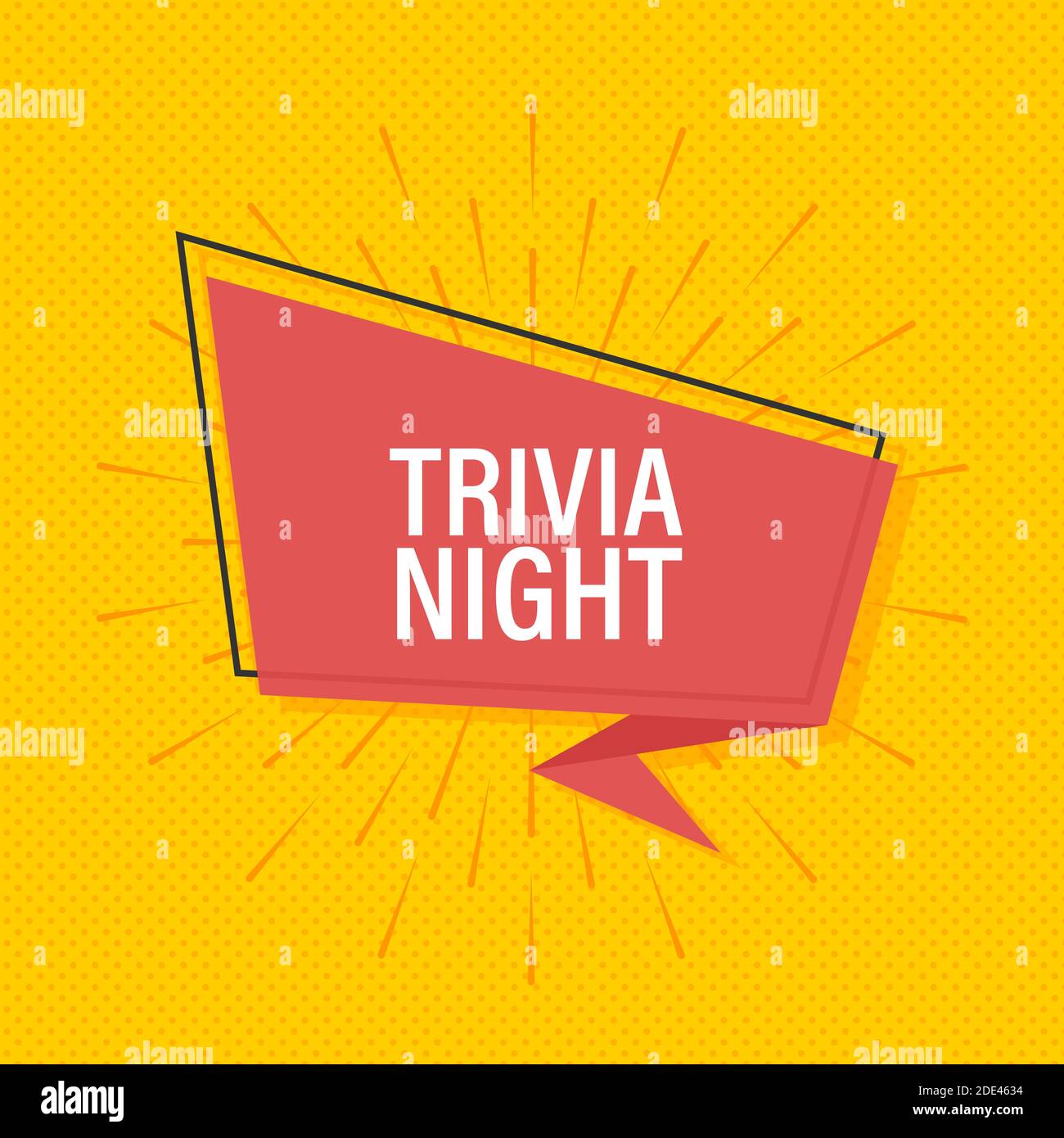 Ribbon banner text trivia night hi-res stock photography and images - Alamy