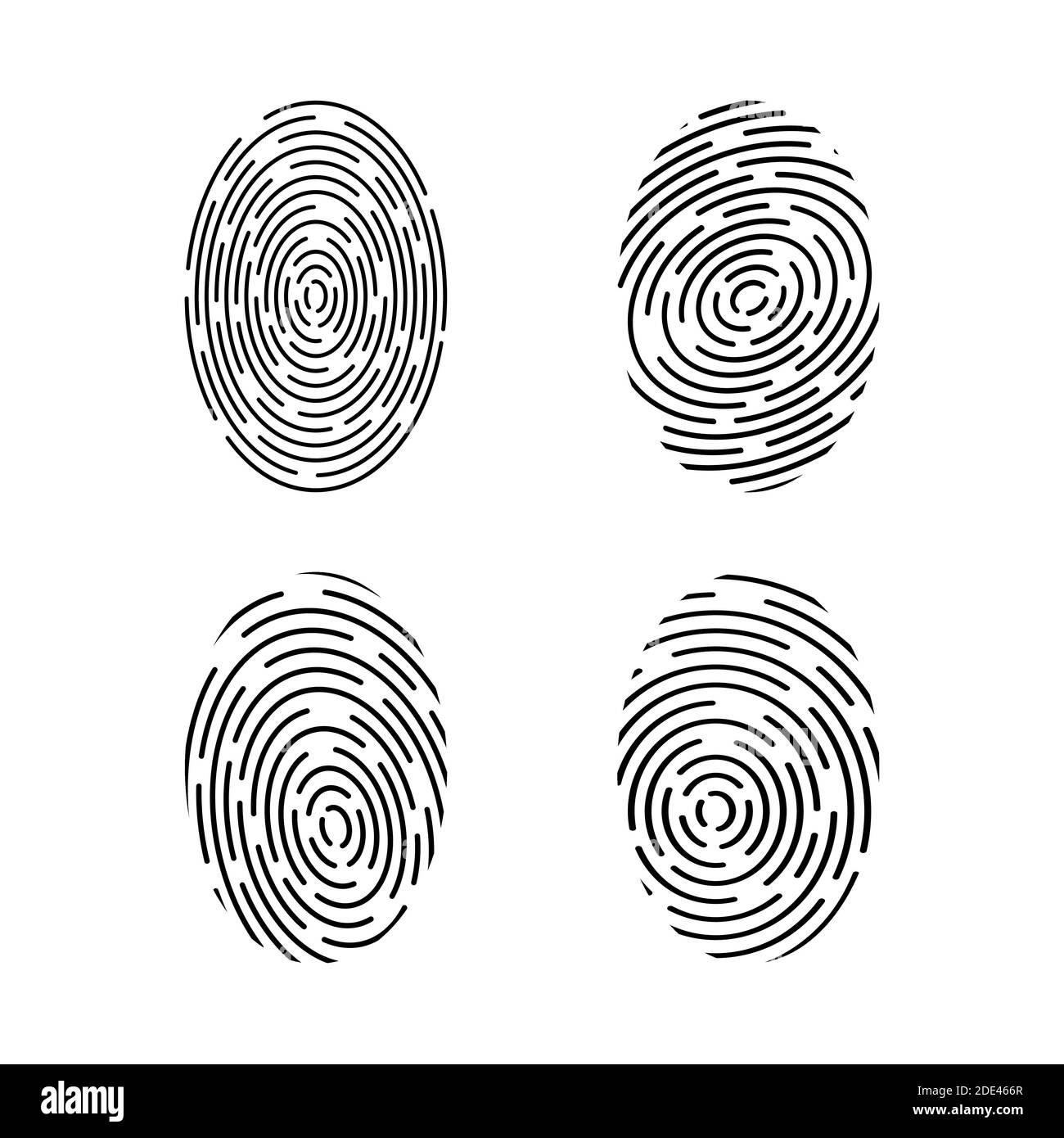 Fingerprint icon. Cyber security concept. Digital security ...