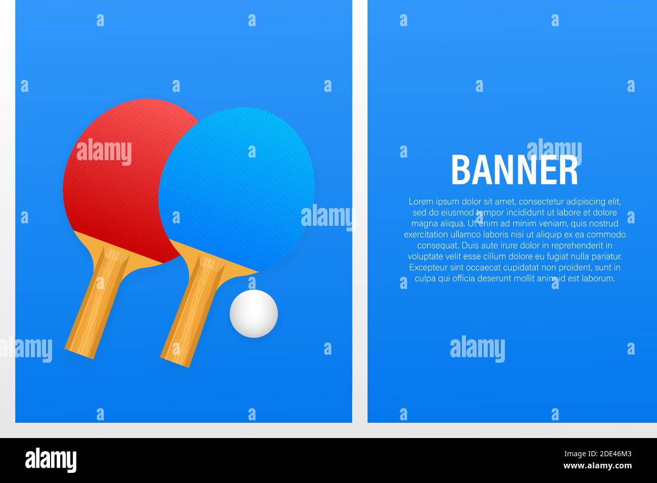 Two rackets for playing table tennis. Vector stock illustration Stock ...