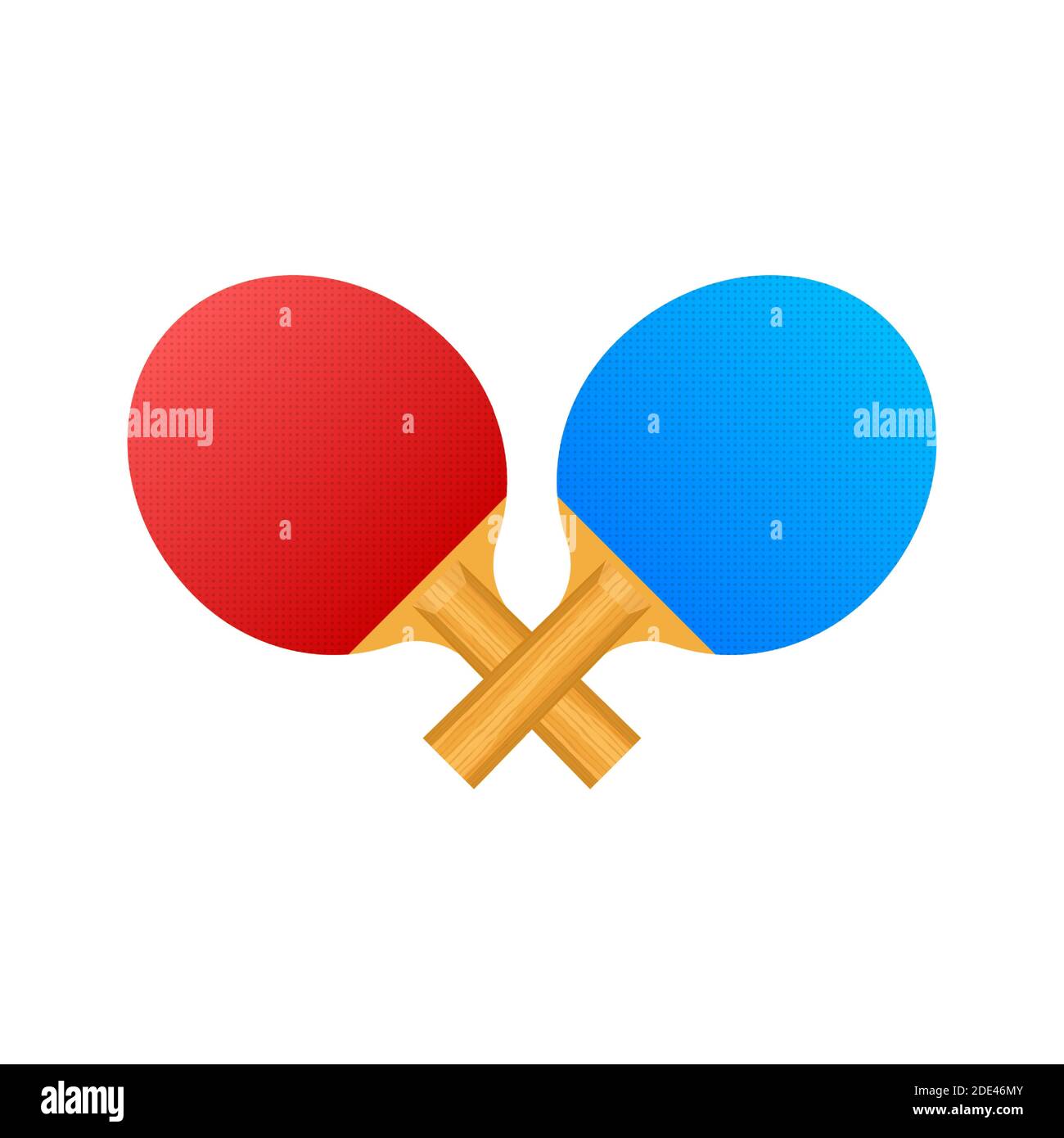 Two rackets for playing table tennis. Vector stock illustration Stock ...