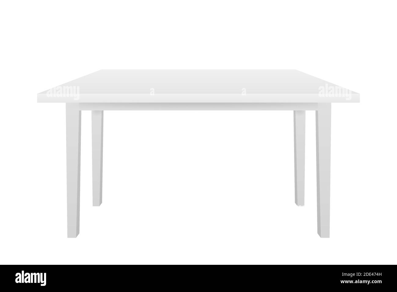 White Table, Platform, Stand. Template for Object Presentation. Vector ...