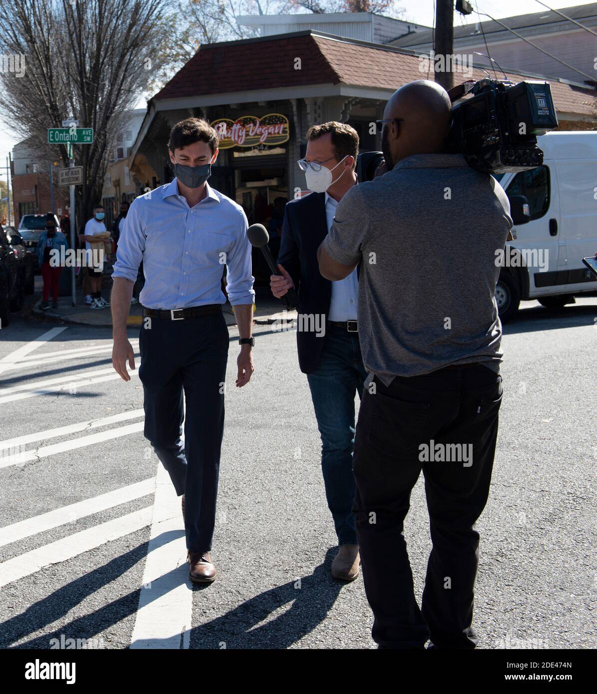 Atlanta, GA, USA. 28th Nov, 2020. JON OSSOFF, democratic candidate for ...