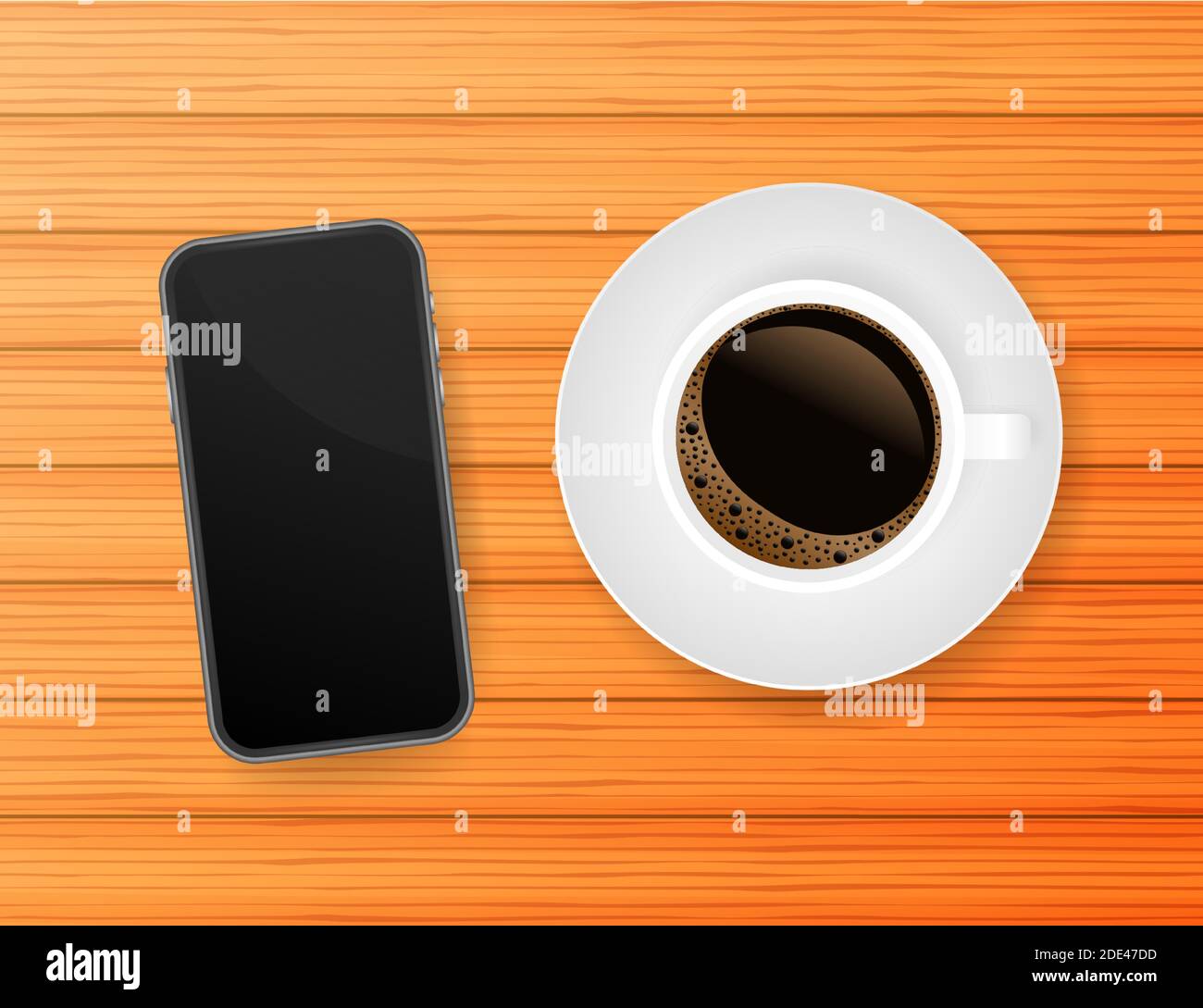 Strong black coffee Stock Vector Images - Alamy