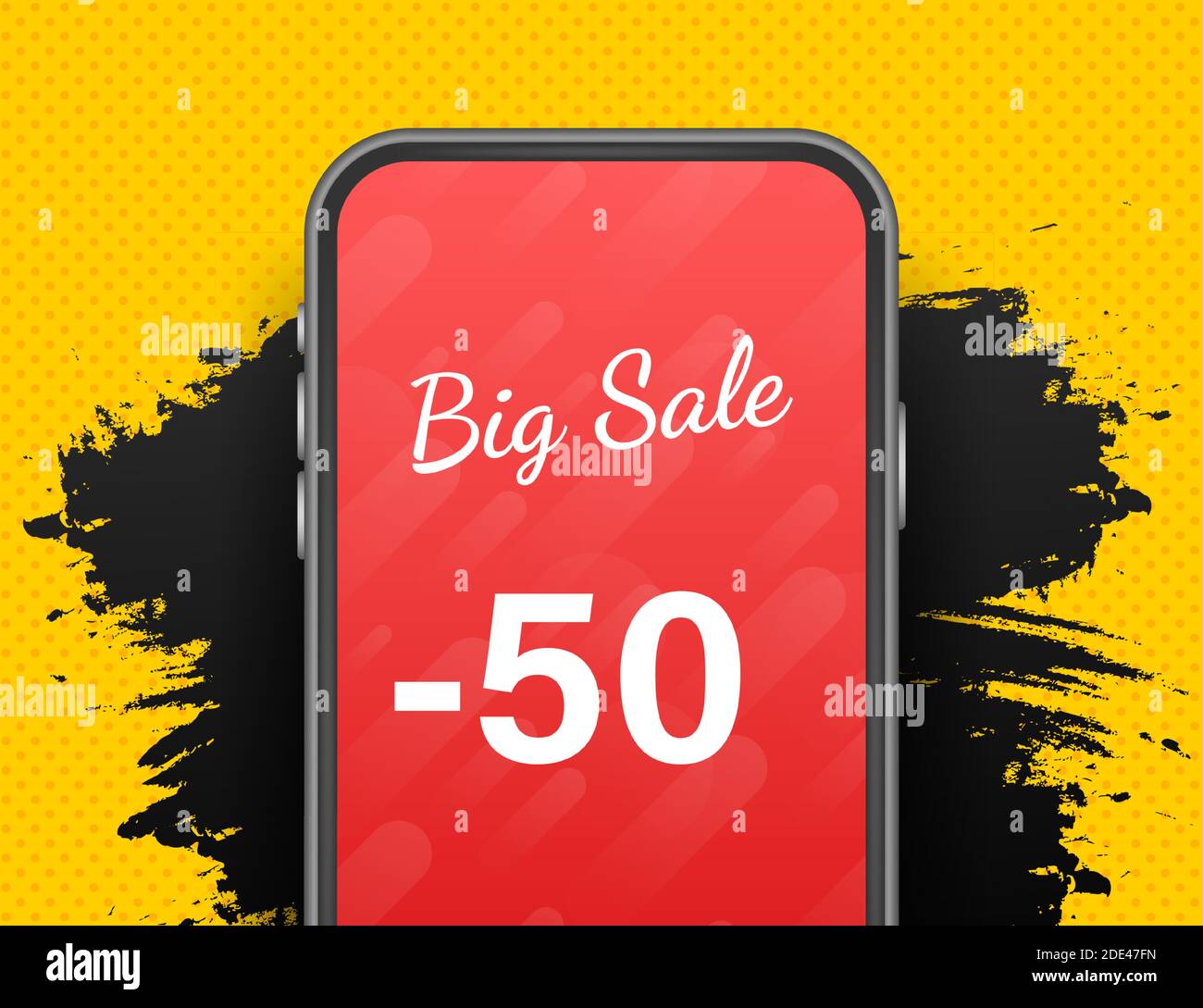 Sale offer concept for mobile. Big Sale on mobile phone for online ...