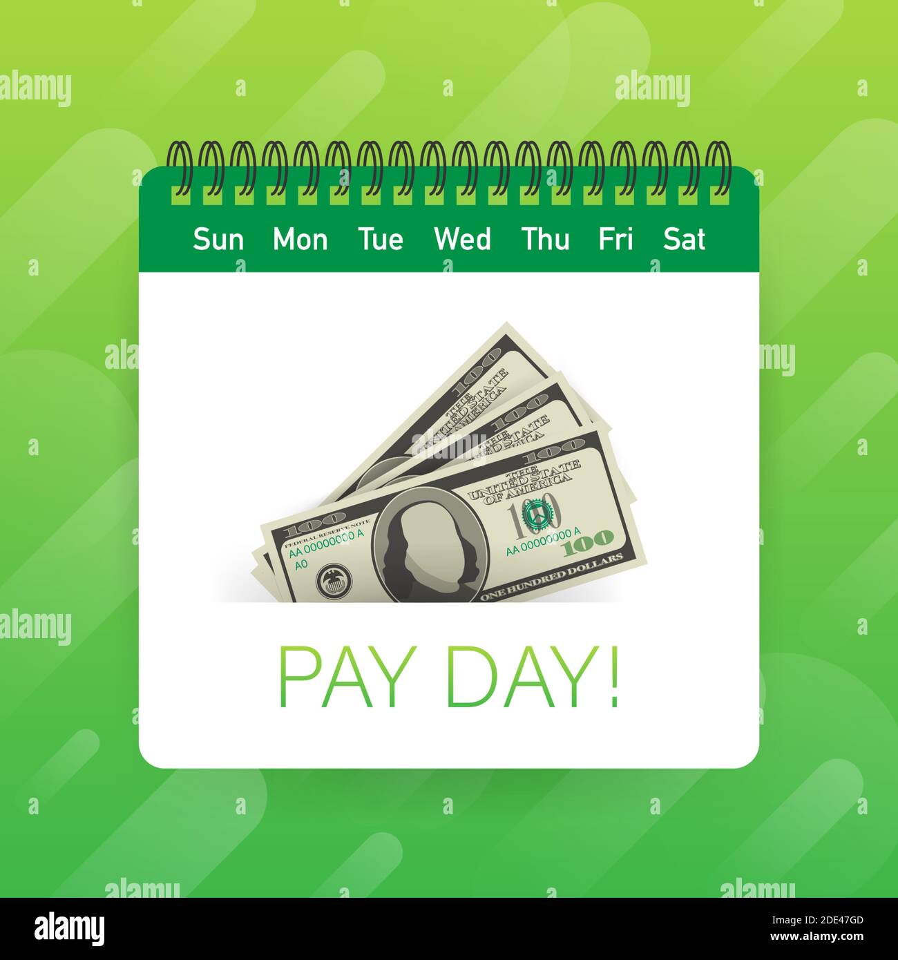 Pay day poster with bag of money and gold coins. Vector stock ...