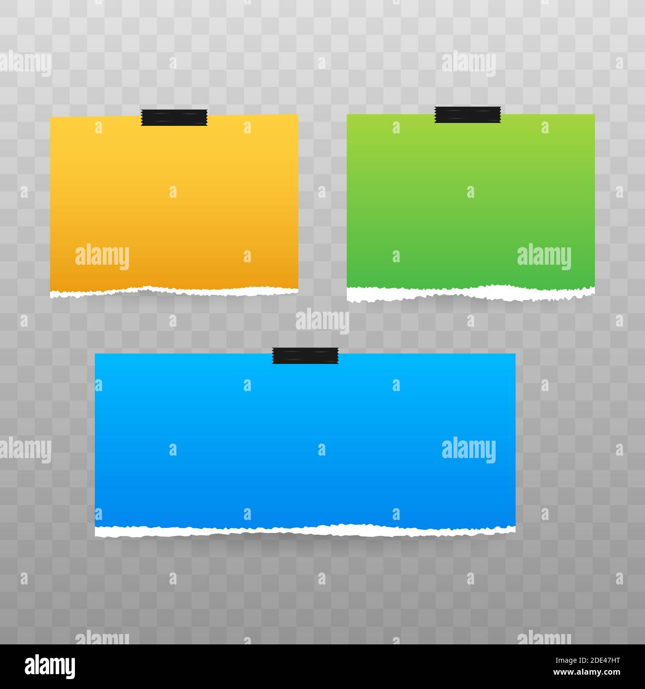 Vector blank sheet of torn paper edges. Vector stock illustration Stock ...