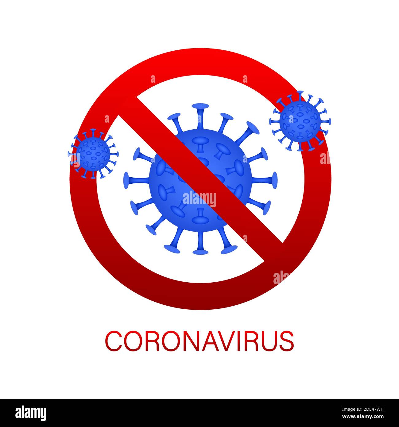 Caution coronavirus Stock Vector Images - Alamy