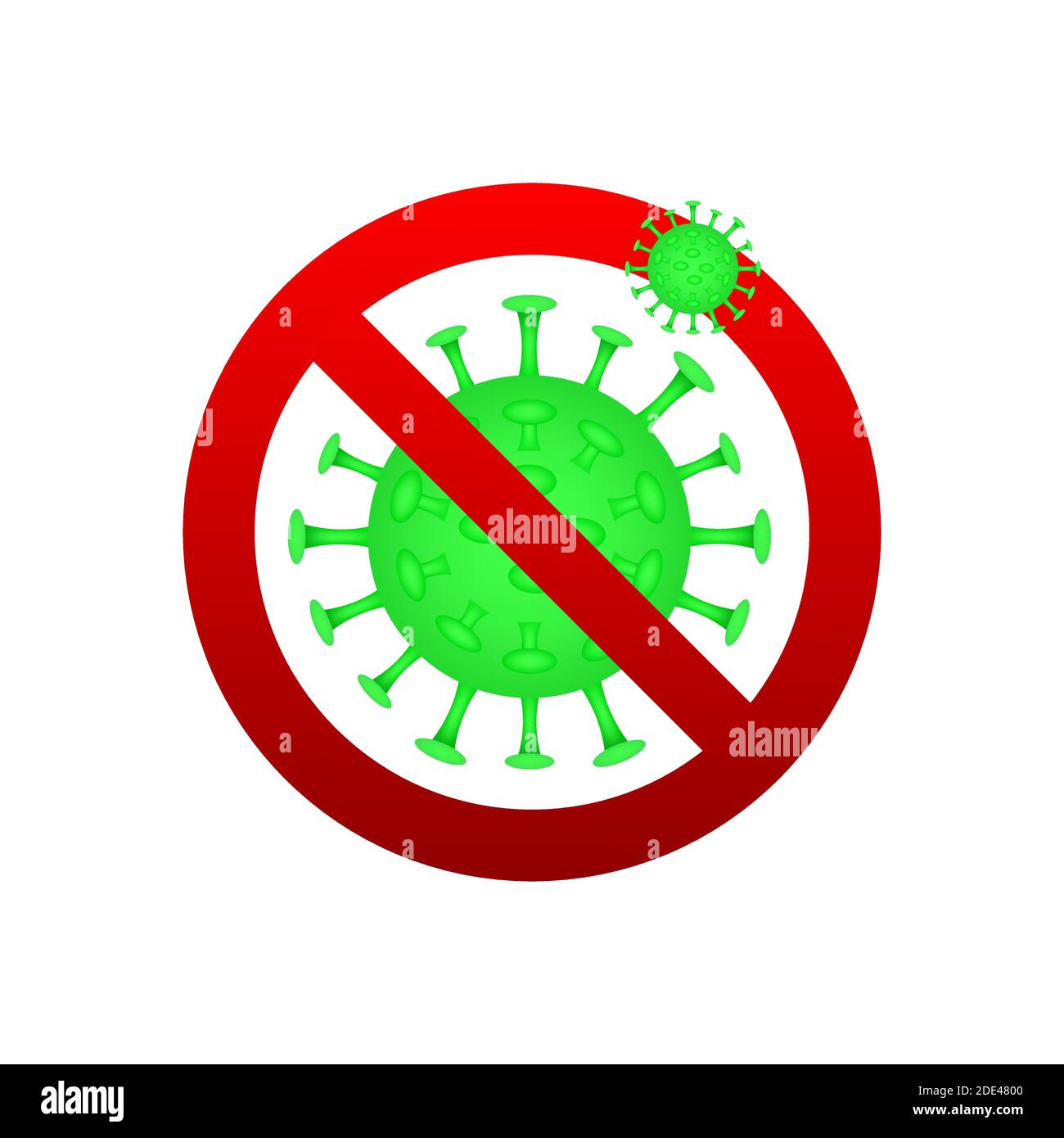 Antibacterial sign with green bacteria. Vector stock illustration Stock ...
