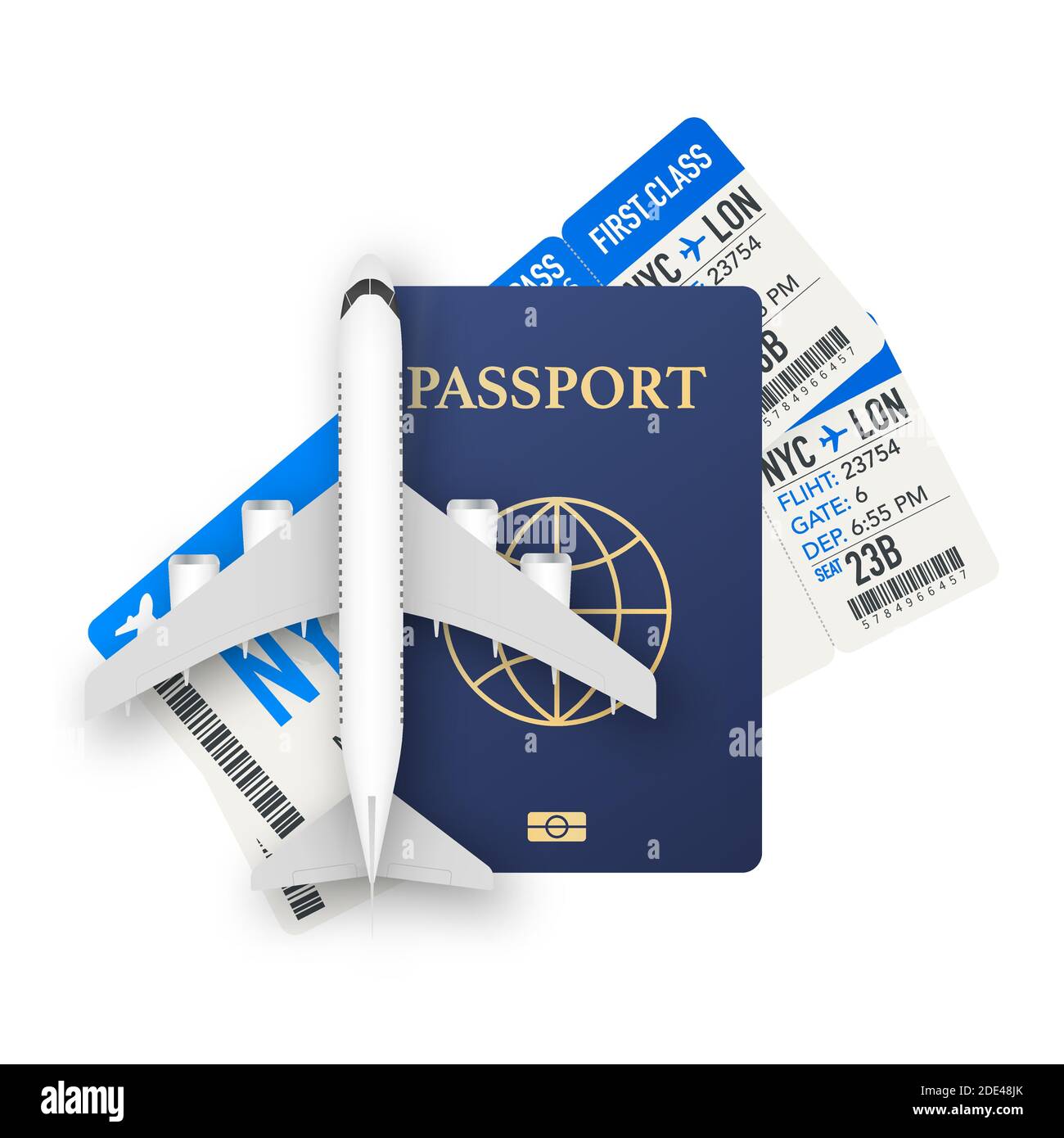 Airliner passes Stock Vector Images - Alamy