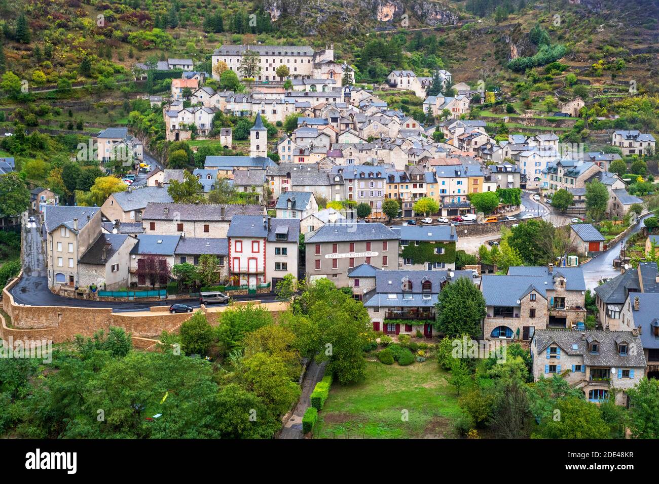 Sainte-Enimie in Gorges du Tarn. UNESCO World Heritage Site. Grands ...