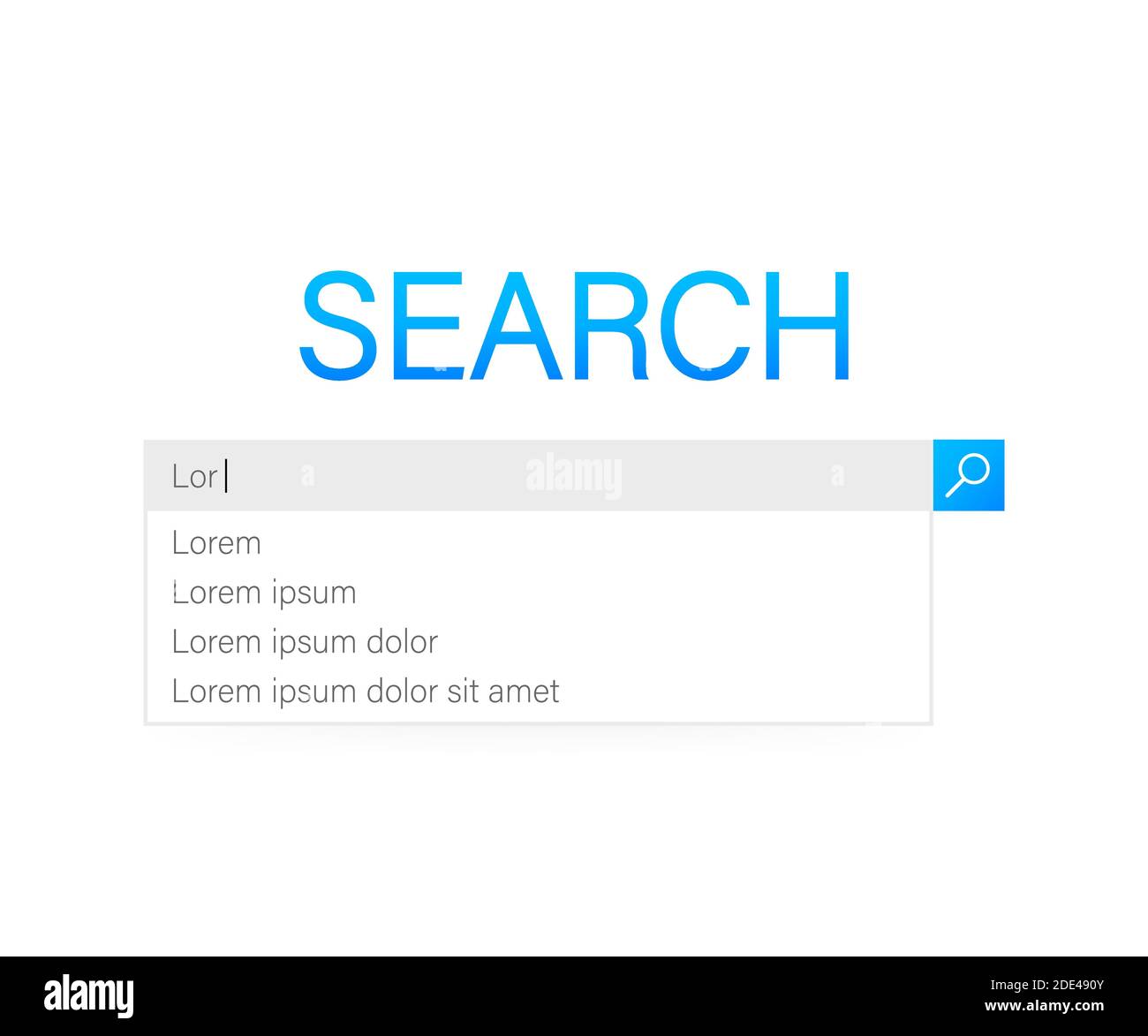 Search bar vector element design. Set of search bar boxes. UI interface ...