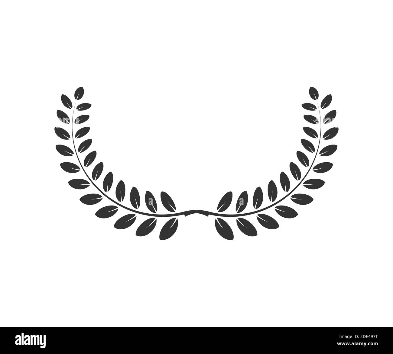 Laurel wreath logo stock hi-res stock photography and images - Alamy