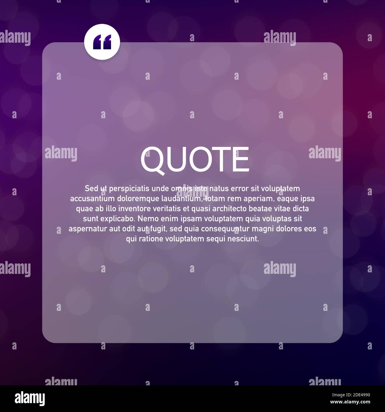 Quote background vector. Creative Modern Material Design Quote template ...