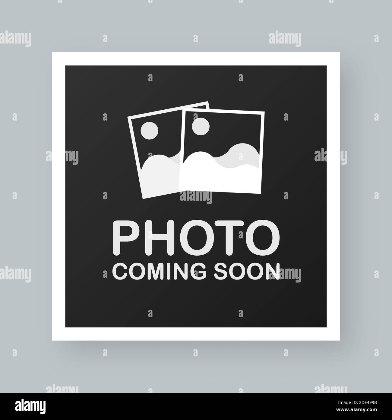 Photo coming soon. Picture frame. Vector stock illustration Stock ...