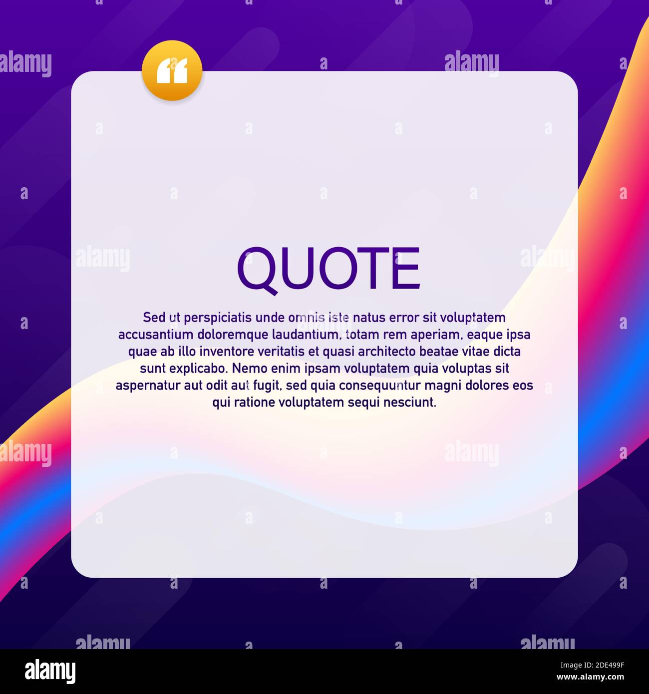 Quote background vector. Creative Modern Material Design Quote template ...