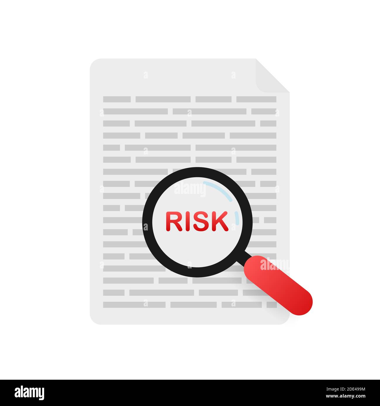 Risk Managment icon. Risk Word and Magnifying Glass. Symbol, analysis ... Risk Managment icon. Risk Word and Magnifying Glass. Symbol, analysis ...