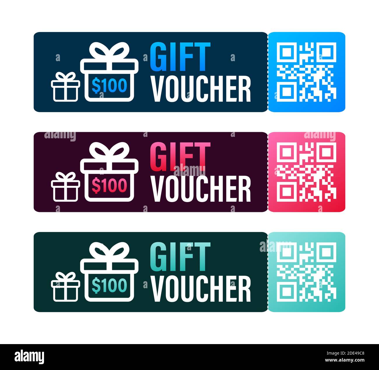Promo code. Vector Gift Voucher with Coupon Code. Premium eGift Card ...