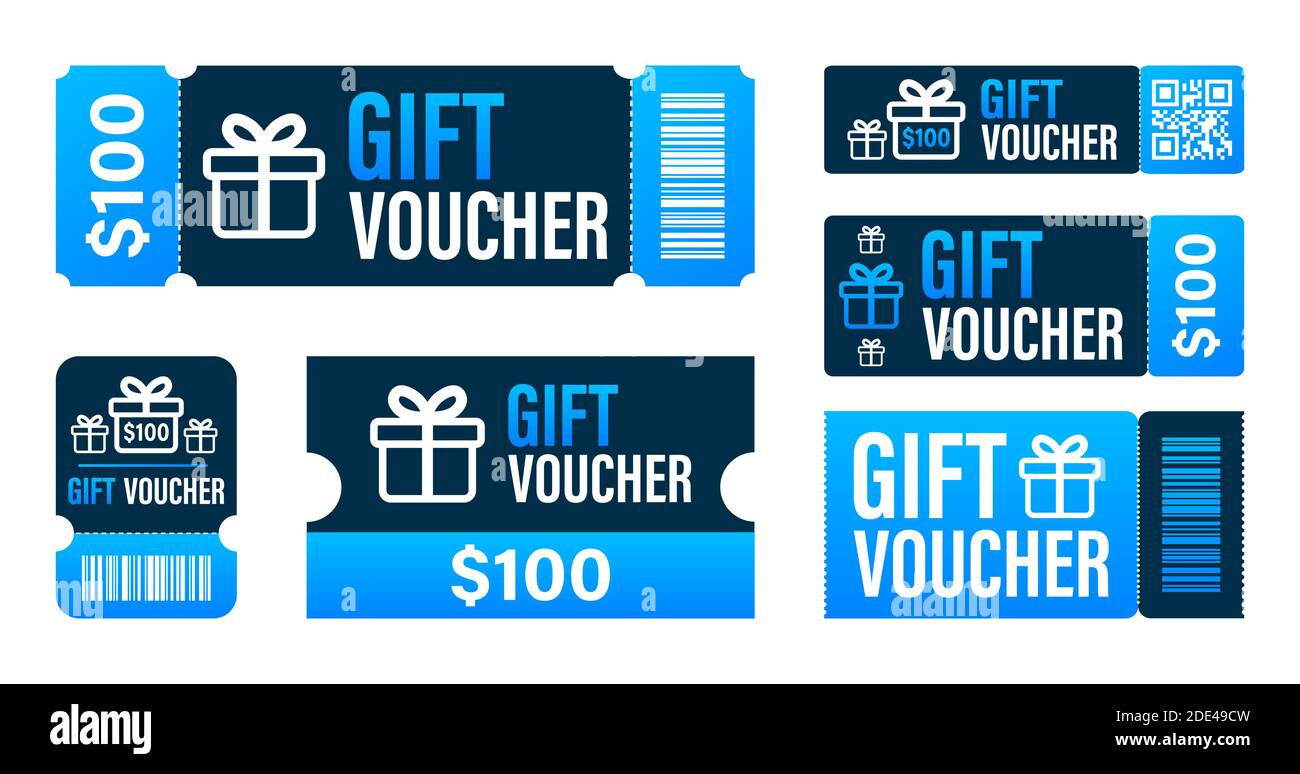 Promo code. Vector Gift Voucher with Coupon Code. Premium eGift Card ...