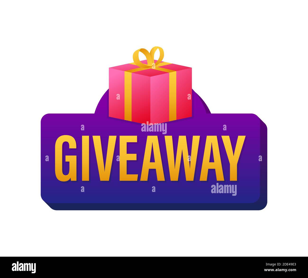 Gift box icon design template. Giveaway. Typography design. Post box ...
