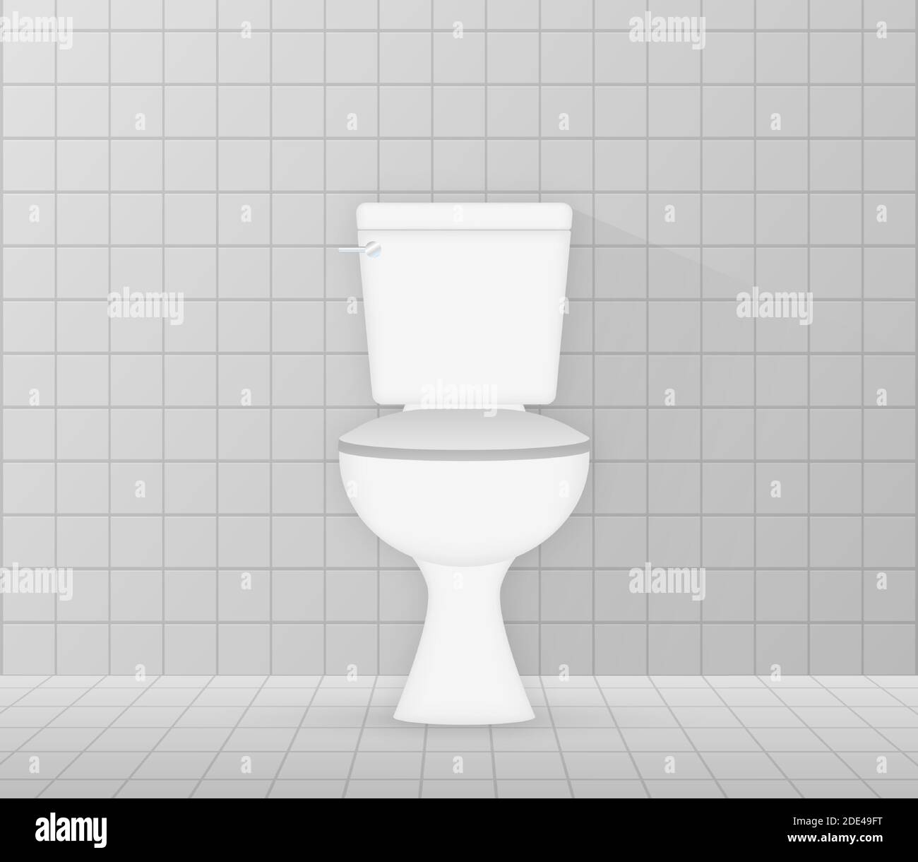White ceramics clean toilet bowl icon. Toilet room. Vector stock ...