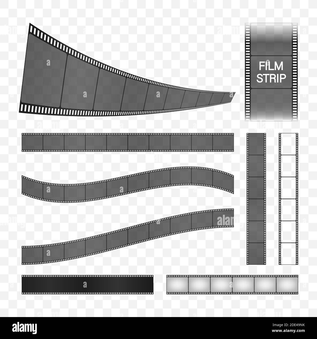 Film strip collection. Cinema frame. Retro film strip, great design for ...