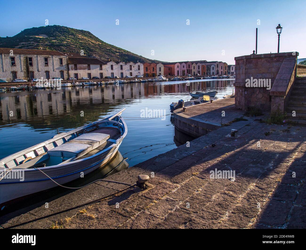 ancient tanneries along the Tenno river in Bosa Stock Photo - Alamy